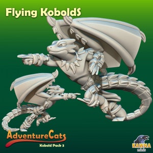 Flying Kobold 5 Variants Available Kawna Minis - Etsy