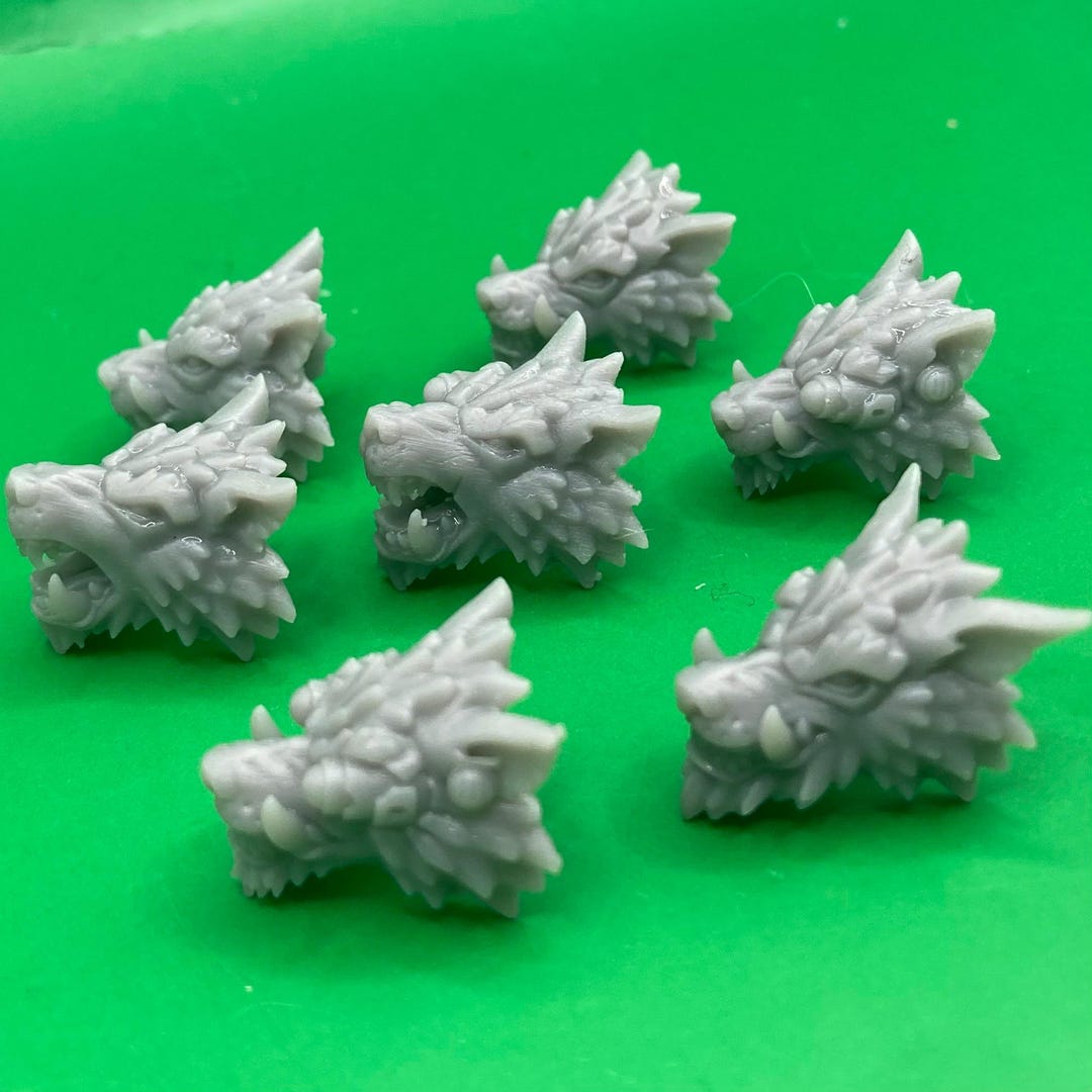 Warfrost Wolf Heads, Customisation Pack (7 Variants Available) - Battle ...