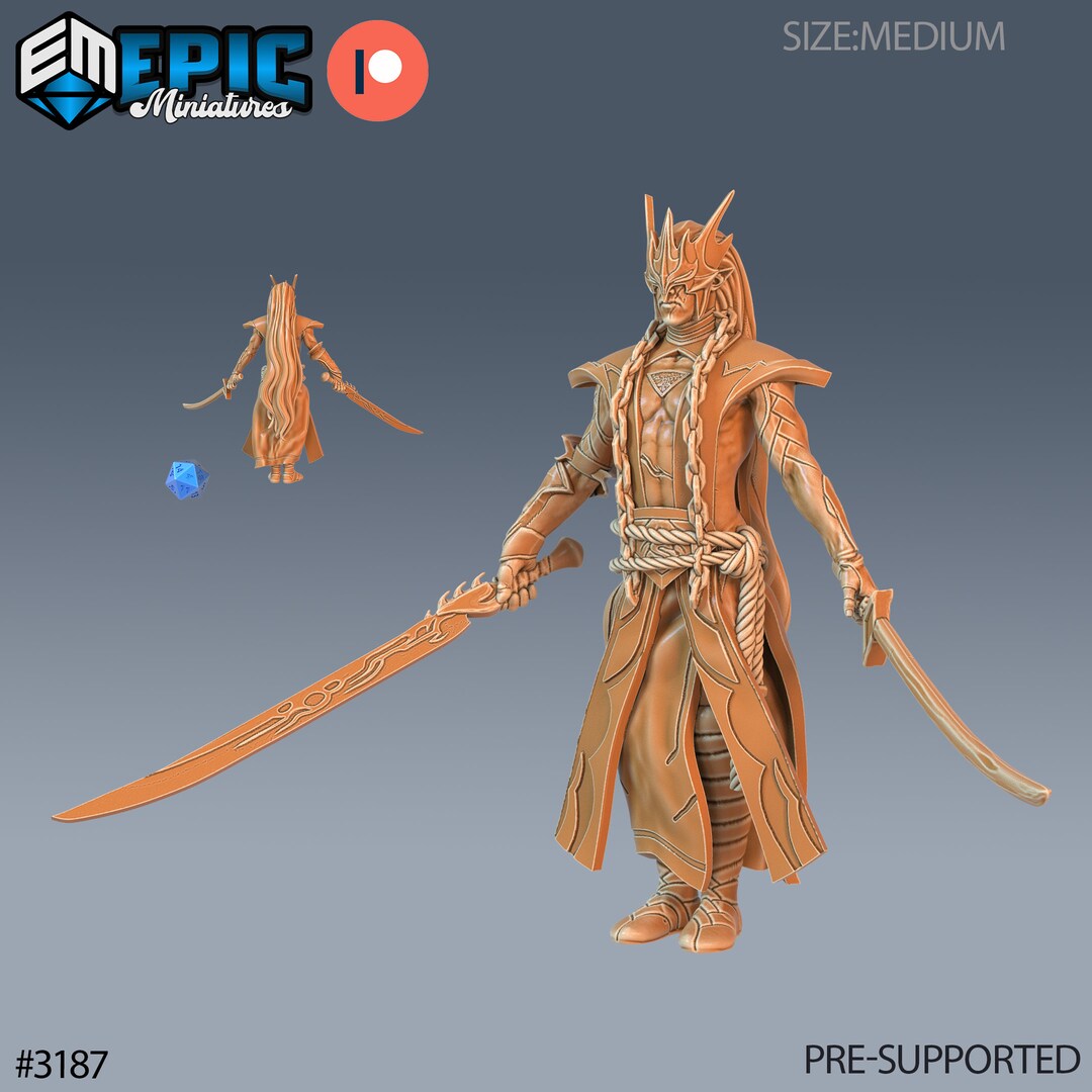 Hunters Guild Elven Red Mage (3 Variants Available) - Epic Miniatures ...