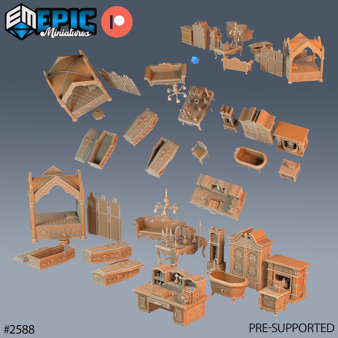 Vampire Castle Scatter - Terrain Kit - Epic Miniatures - Etsy