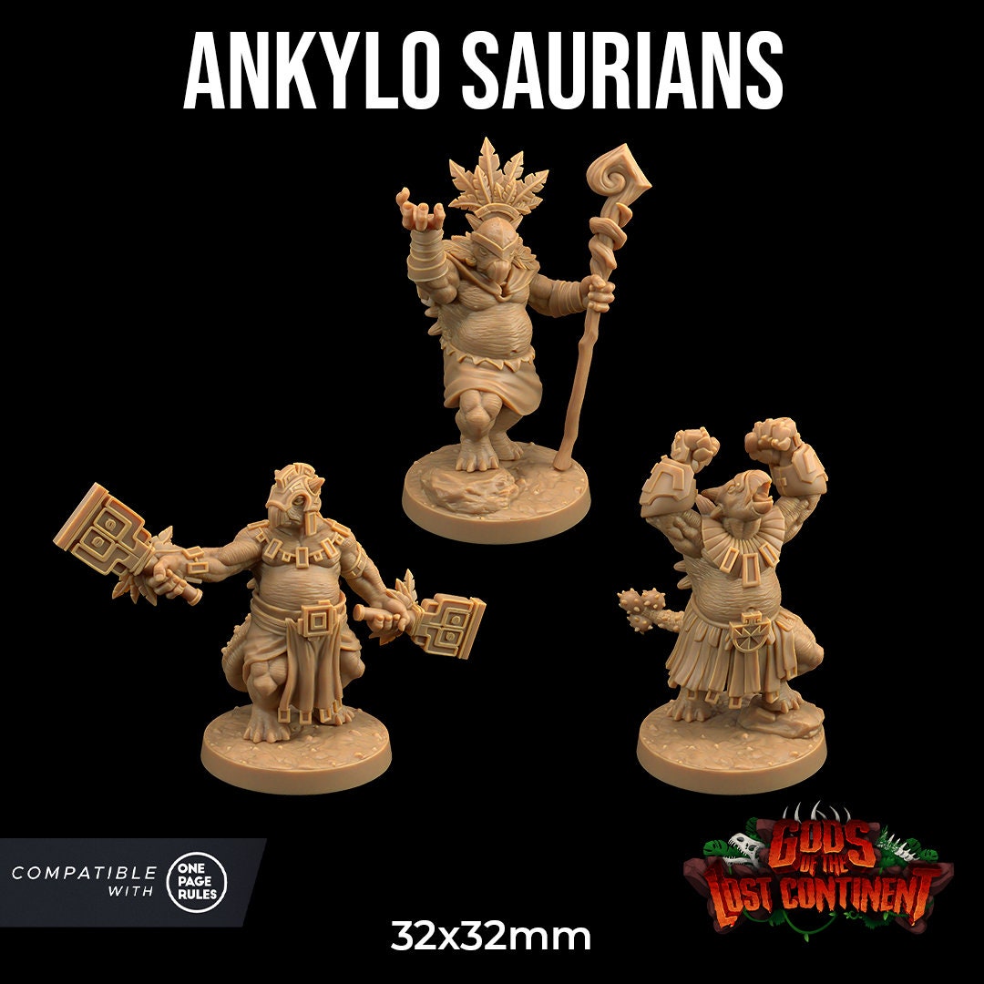 Saurian - Ankylo (3 Variants Available) - Dragon Trapper's Lodge - Etsy
