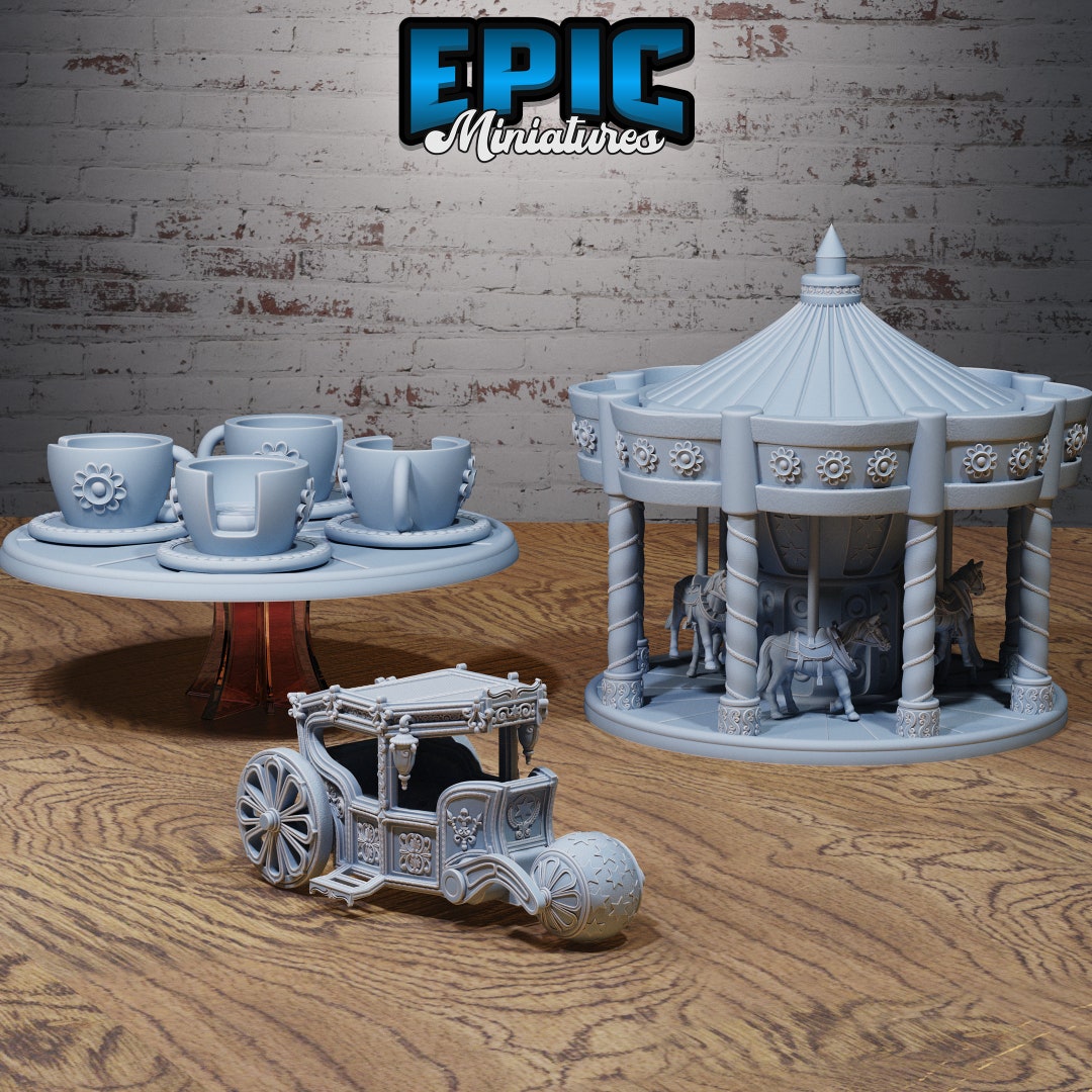 Carnival Rides, Terrain Set - Epic Miniatures - Etsy