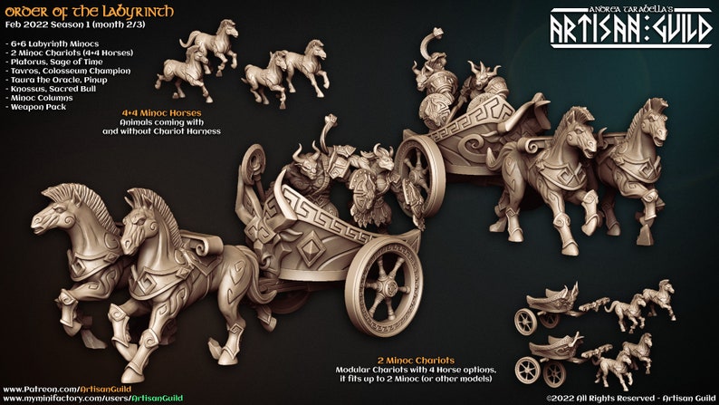 Minoc Chariots modular Kit Artisan Guild - Etsy