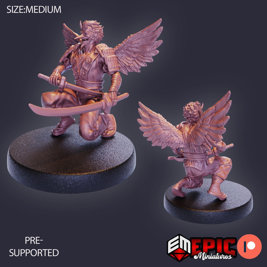 Tengu (3 Variants) - Epic Miniatures - Etsy