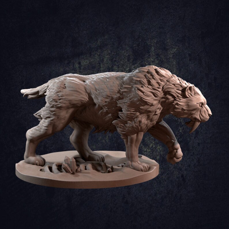 Sabretooth Tiger (2 Variants Available) - Dragon Trapper's Lodge - Etsy