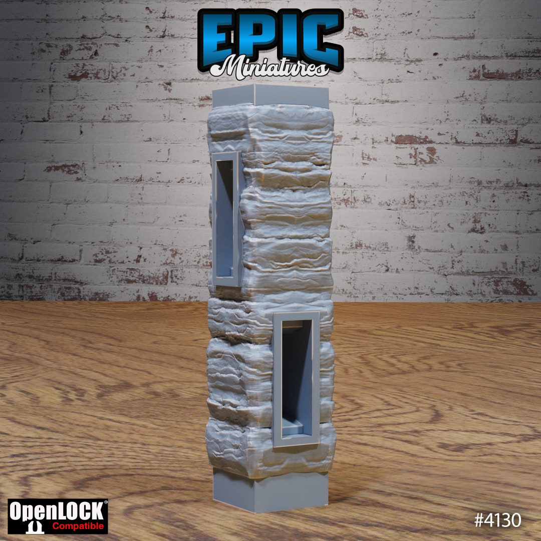 Bone Dry Desert Tiles, Walls & Columns (openlock) - Epic Miniatures - Etsy