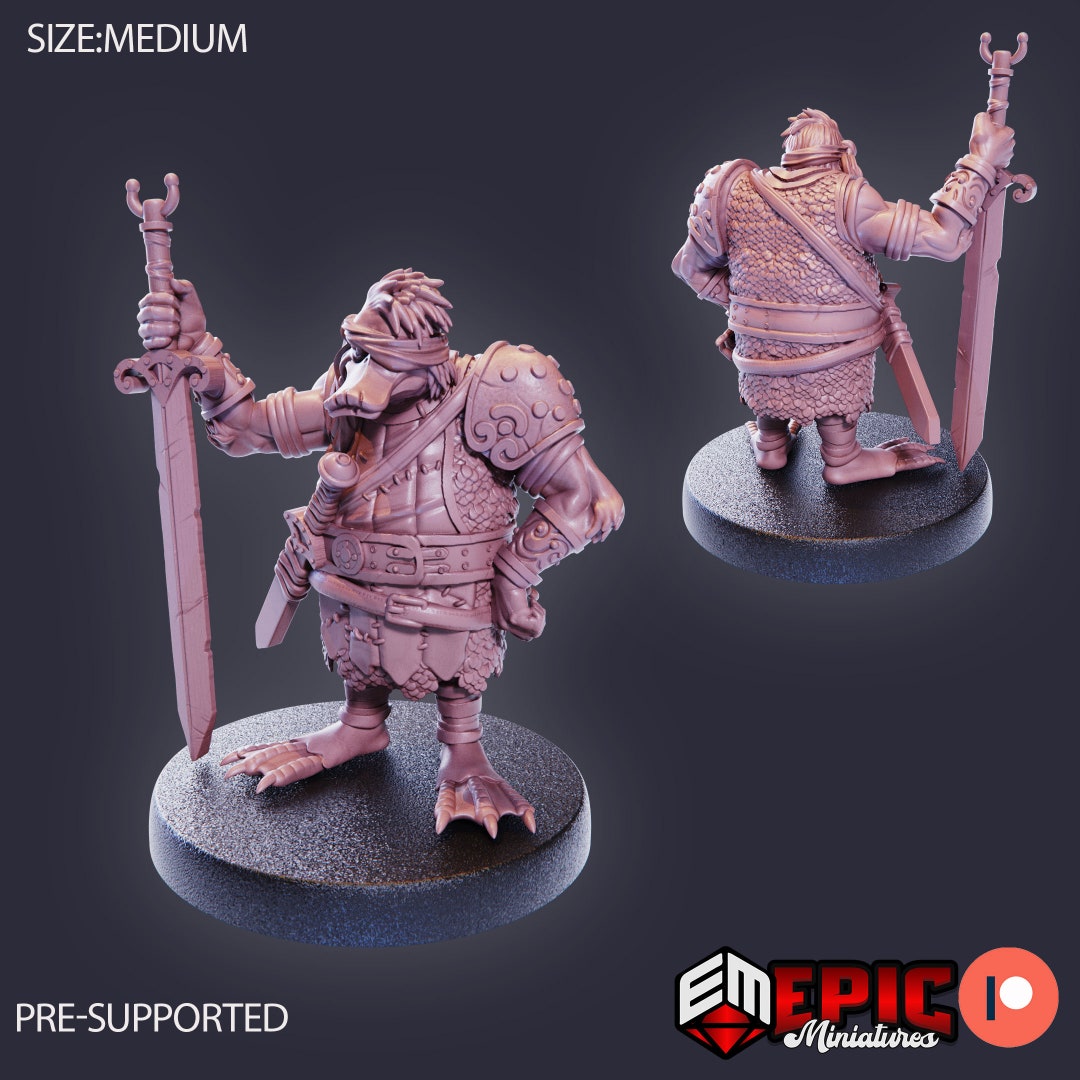 Duck Folk Mercenary (3 Variants Available) - Epic Miniatures - Etsy