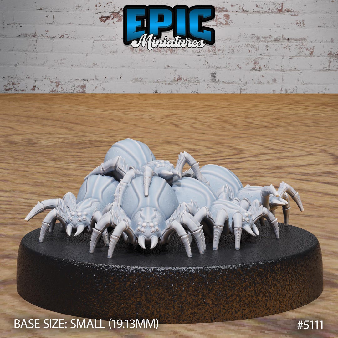 Spider Swarm (2 Variants Available) - Epic Miniatures - Etsy