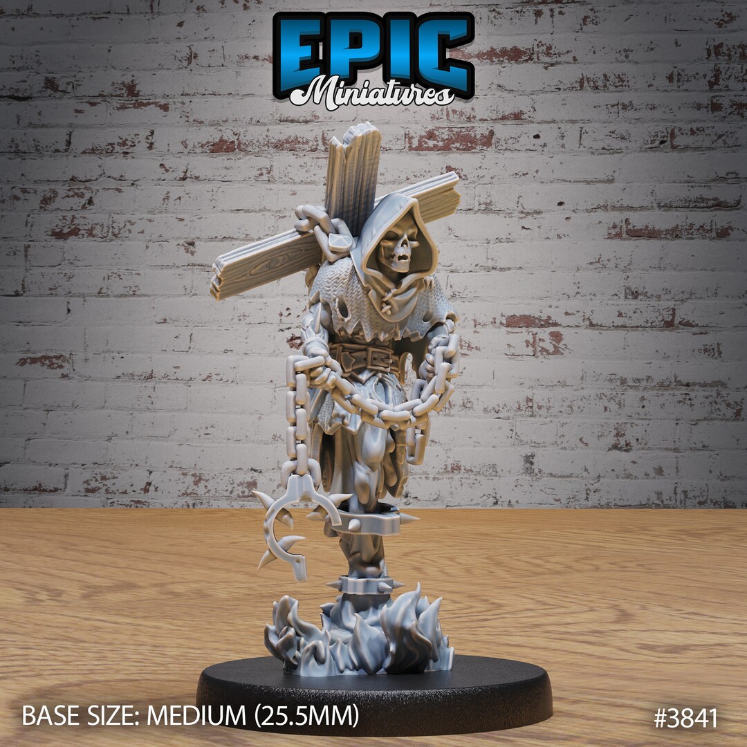 Fire Ghost Skeleton (3 Variants Available) - Epic Miniatures - Etsy