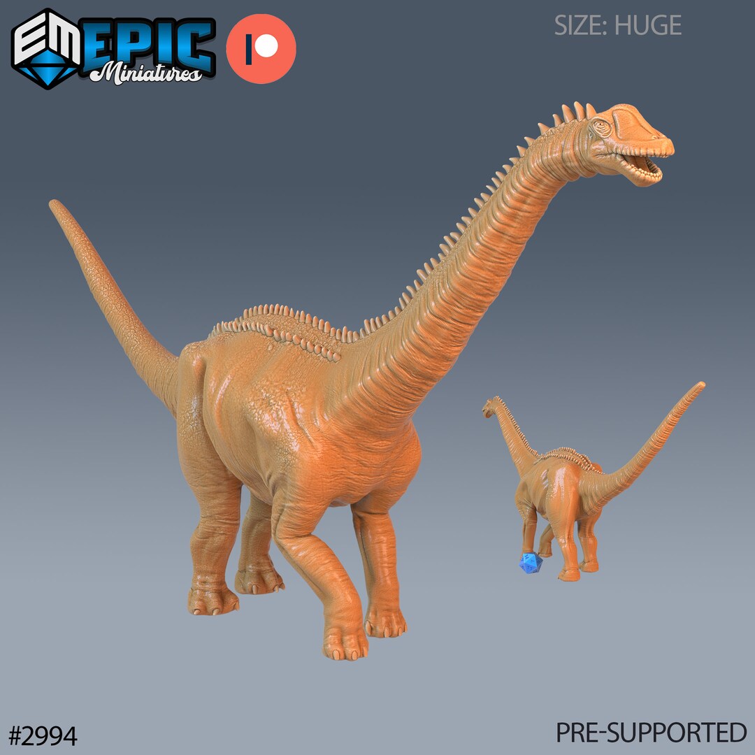 Brontosaurus (4 Variants Available) - Epic Miniatures - Etsy