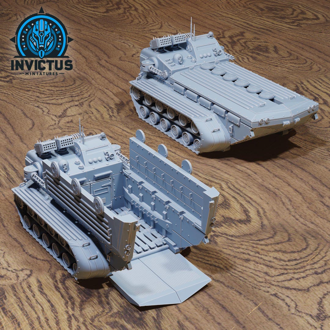 Amphibious Assault Craft (2 Variants Available) - Invictus Miniatures ...