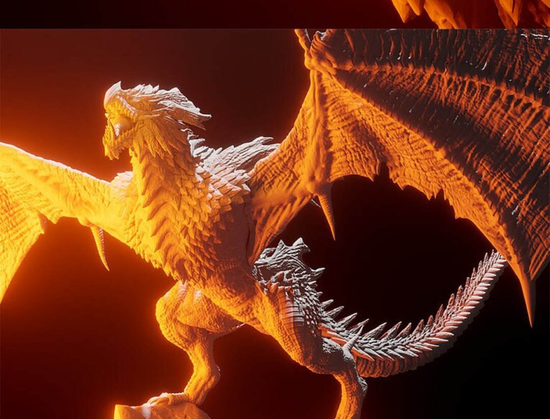 Dragon - Roaring Wyvern - Brayan Nafarrate - Etsy