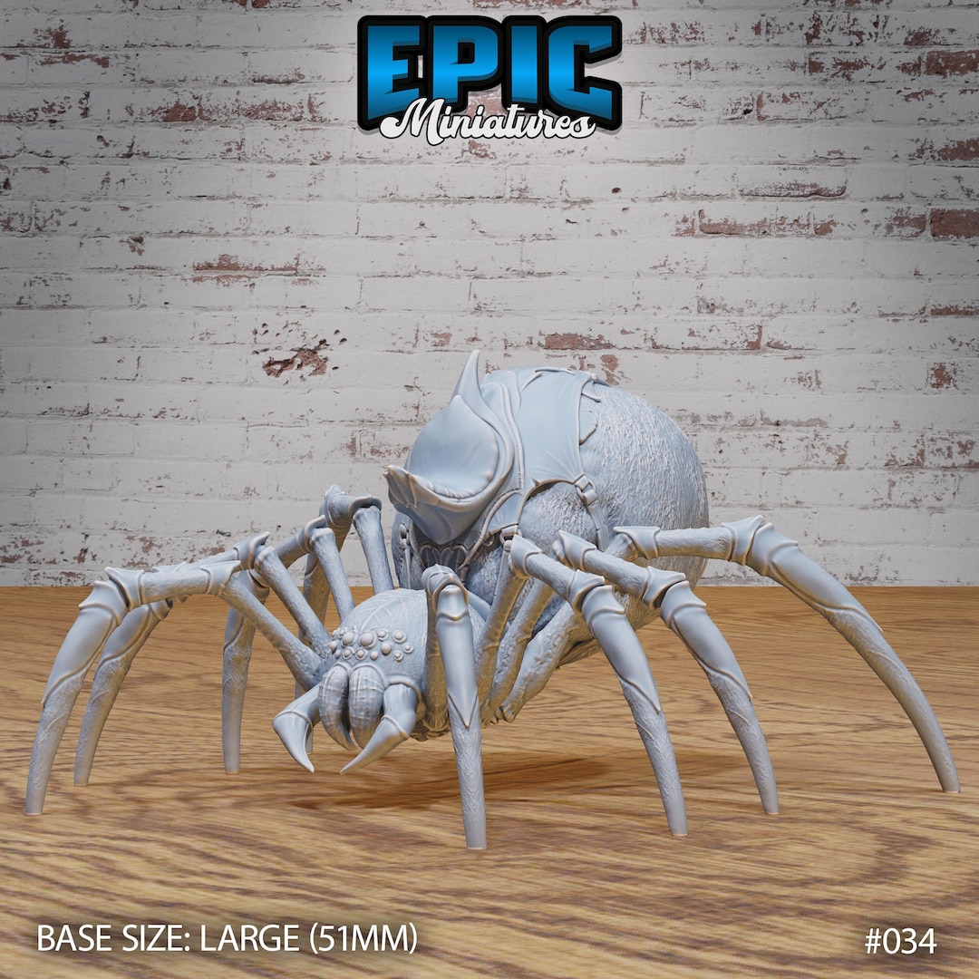 Giant Spider Mount (2 Variants Available) - Epic Miniatures - Etsy