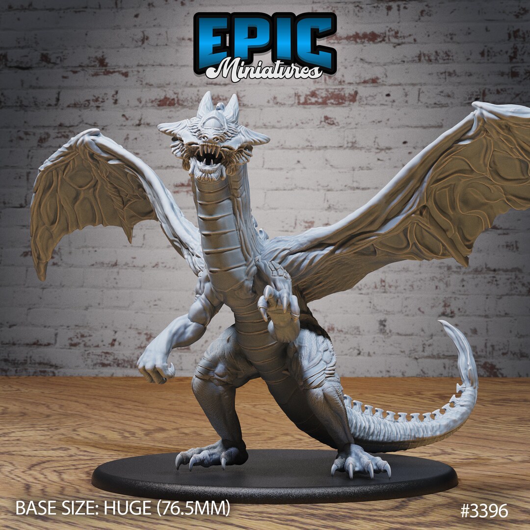 Cyclops Dragon (3 Variants Available) - Epic Miniatures - Etsy