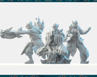 28mm 3 Styles of Githzerai Dnd Miniatures Dungeons & Dragons Miniatures ...