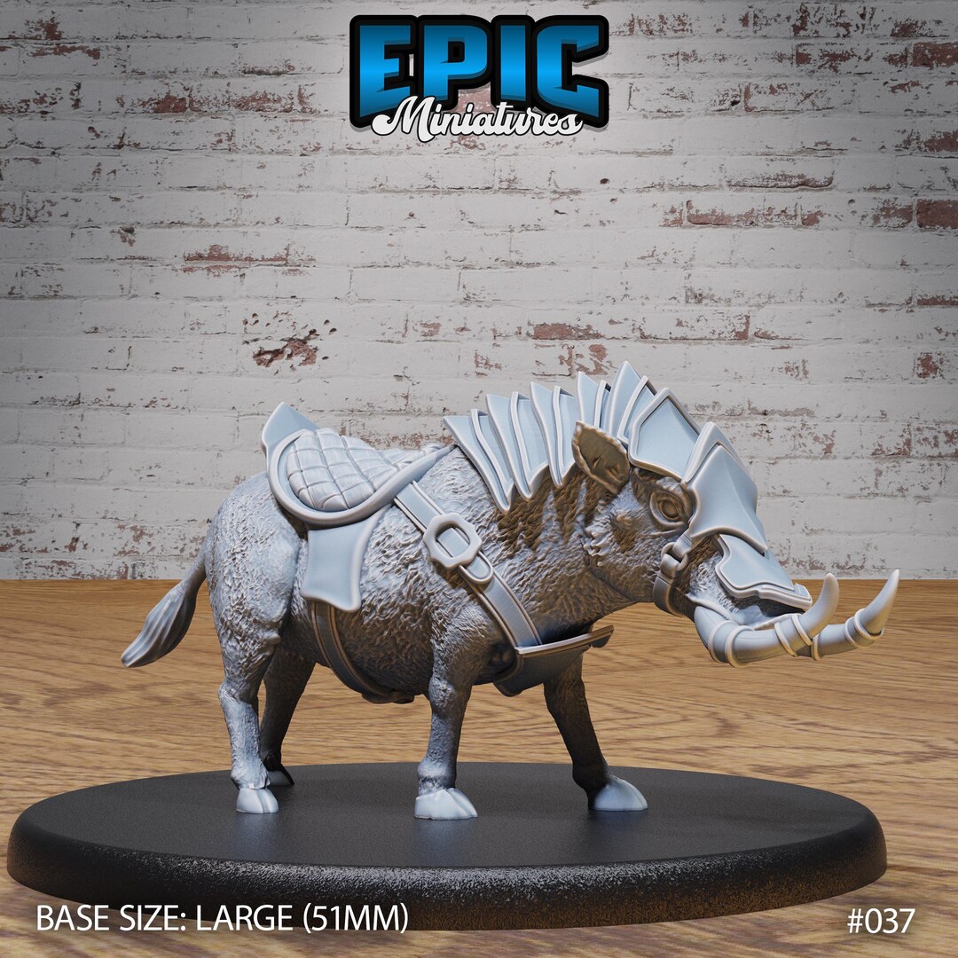 Warthog Mount (2 Variants Available) - Epic Miniatures - Etsy