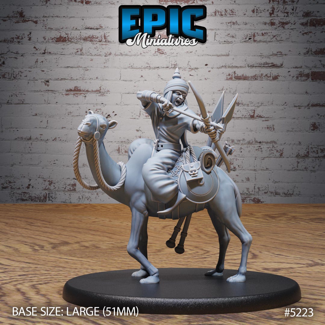 Oriental Army, Camel Riders (2 Variants Available) - Epic Miniatures - Etsy
