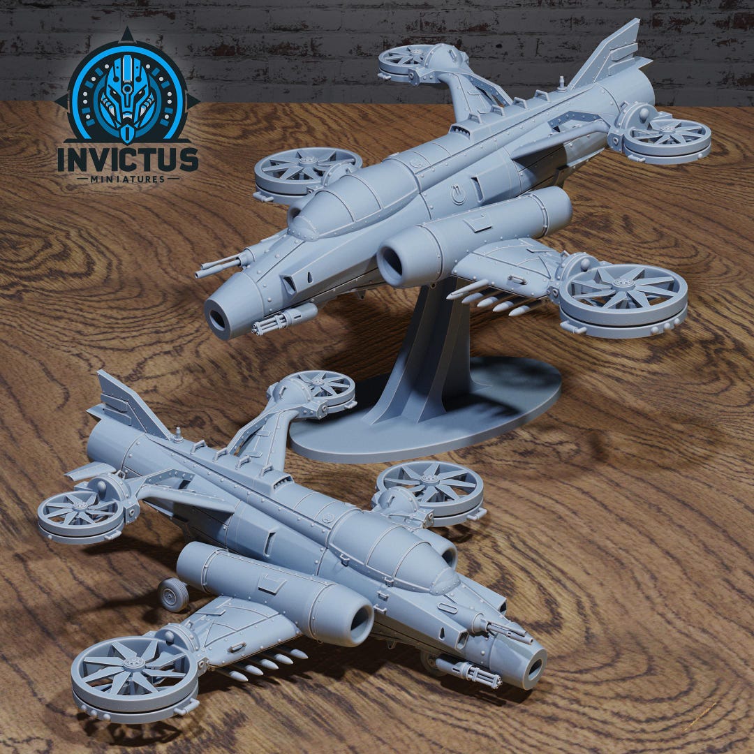 Precision Strike Jet (2 Variants Available) - Invictus Miniatures - Etsy