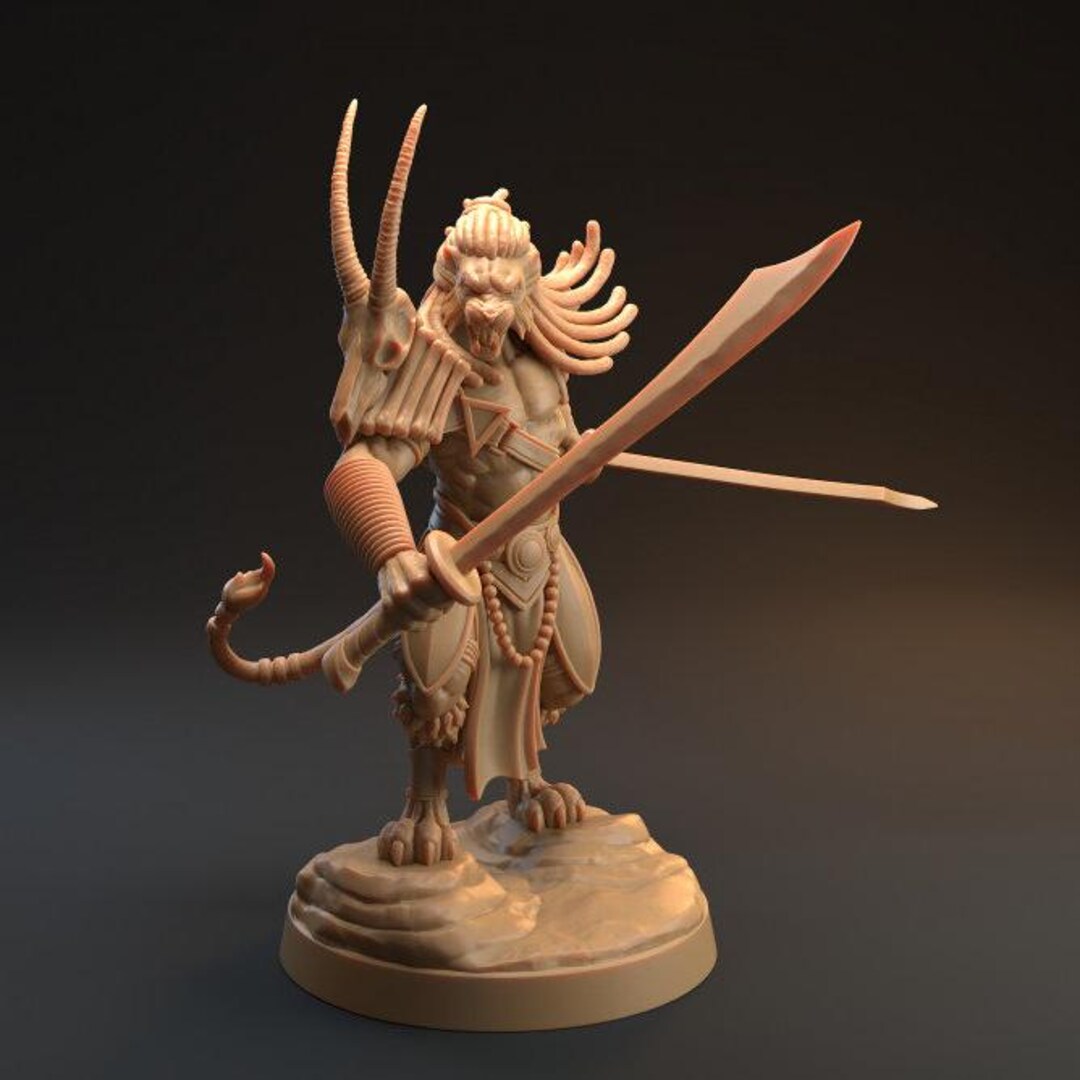 Katoki Felis, Lion Warrior - Dragon Trapper's Lodge - Etsy