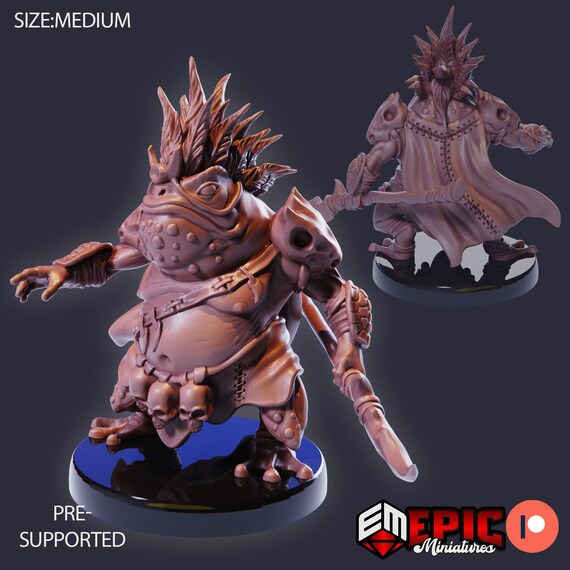 Toad Folk Set 2 4 Variants Available Epic Miniatures - Etsy