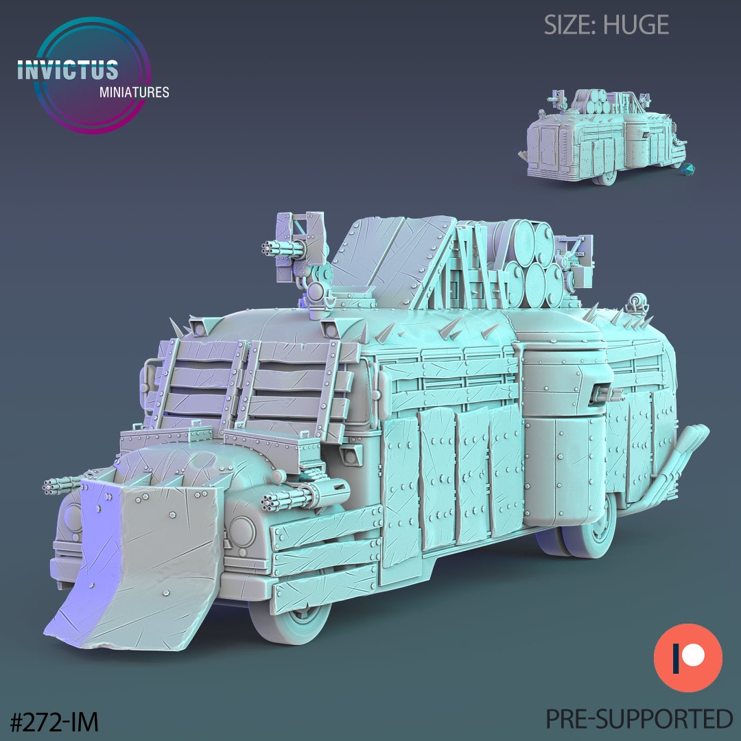 Death Bus - Invictus Miniatures - Etsy