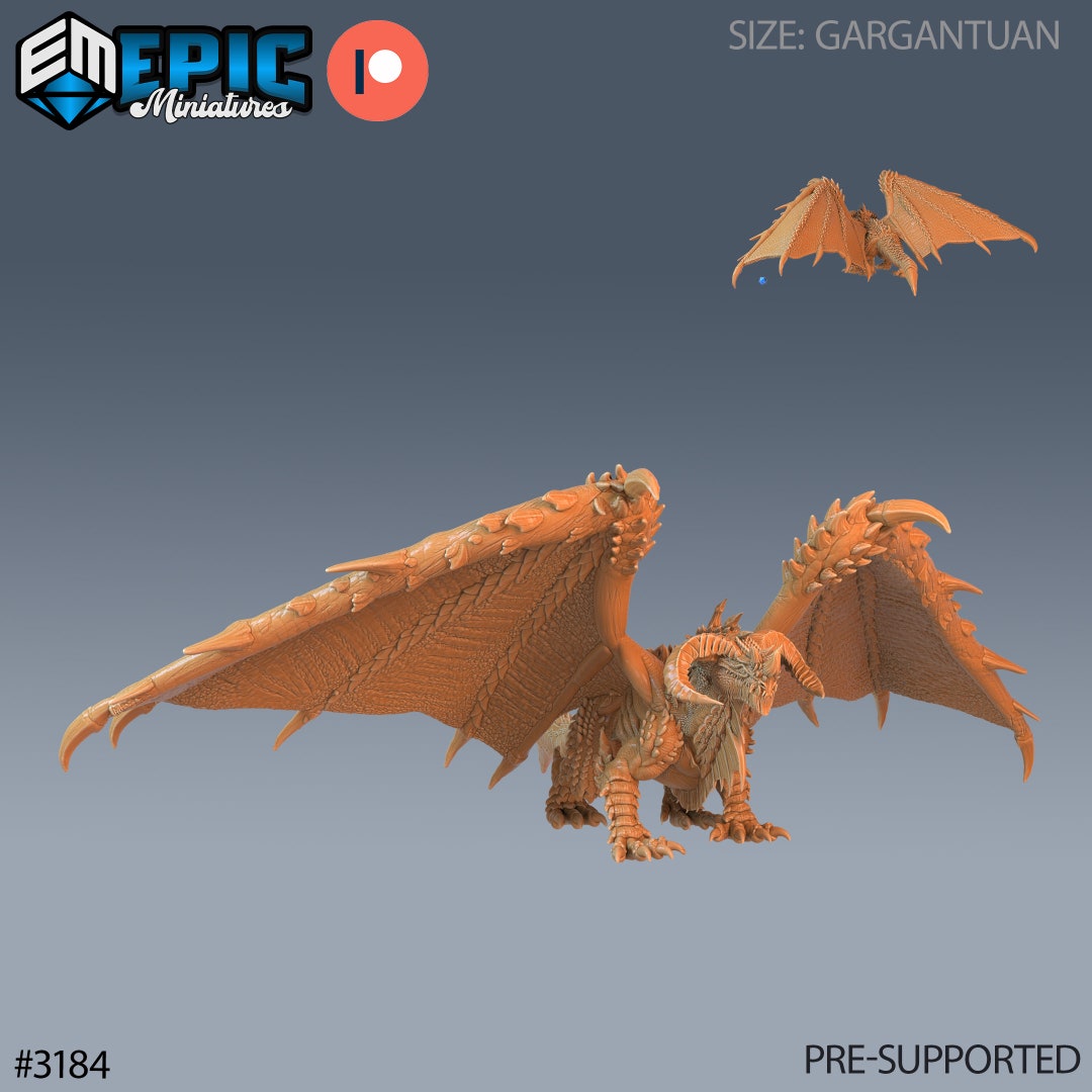 Calamity Dragon (4 Variants Available) - Epic Miniatures - Etsy