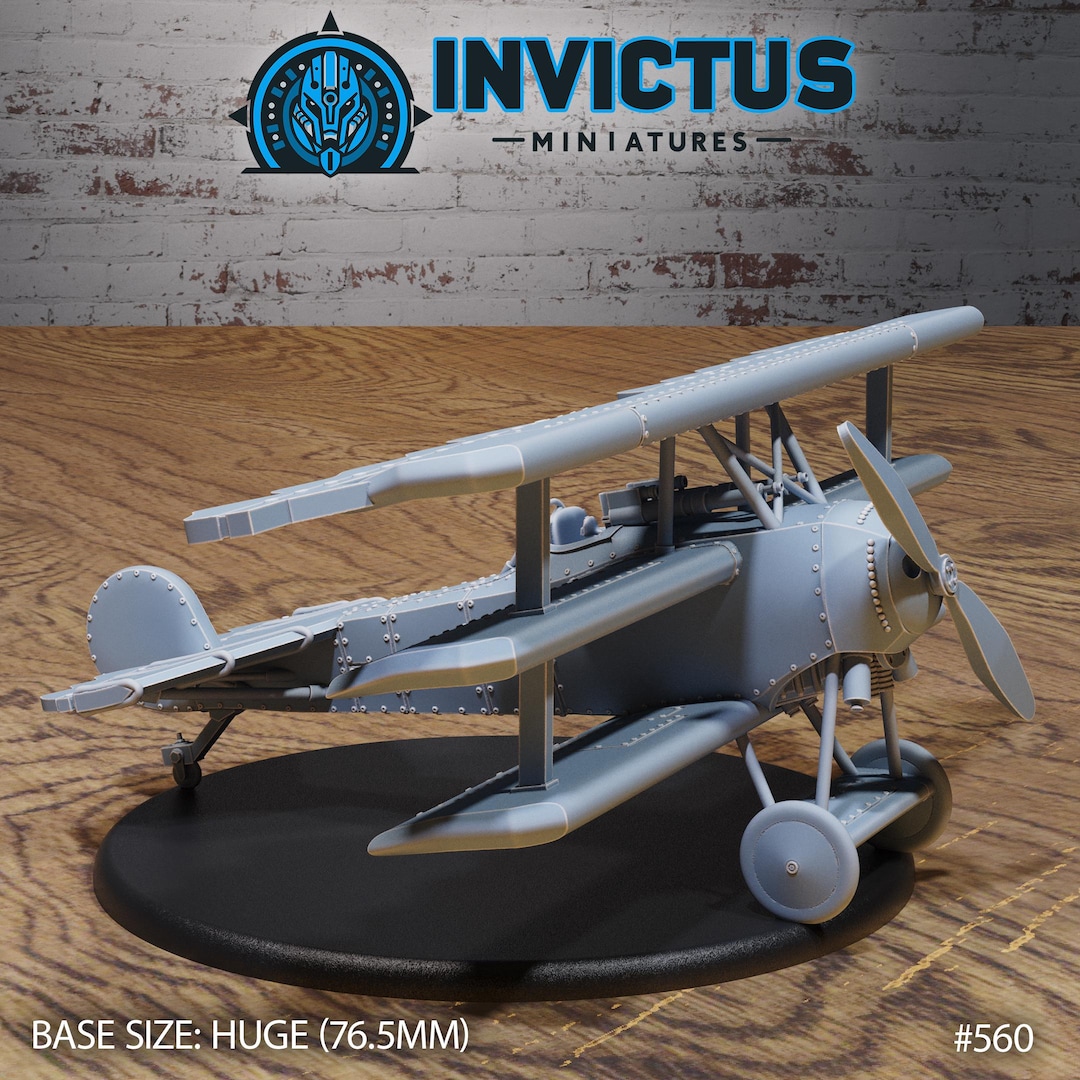Red Baron Airplane - Invictus Miniatures - Etsy