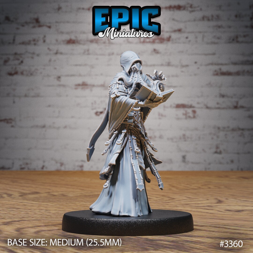 Mind Eater Lich (2 Variants Available) - Epic Miniatures - Etsy