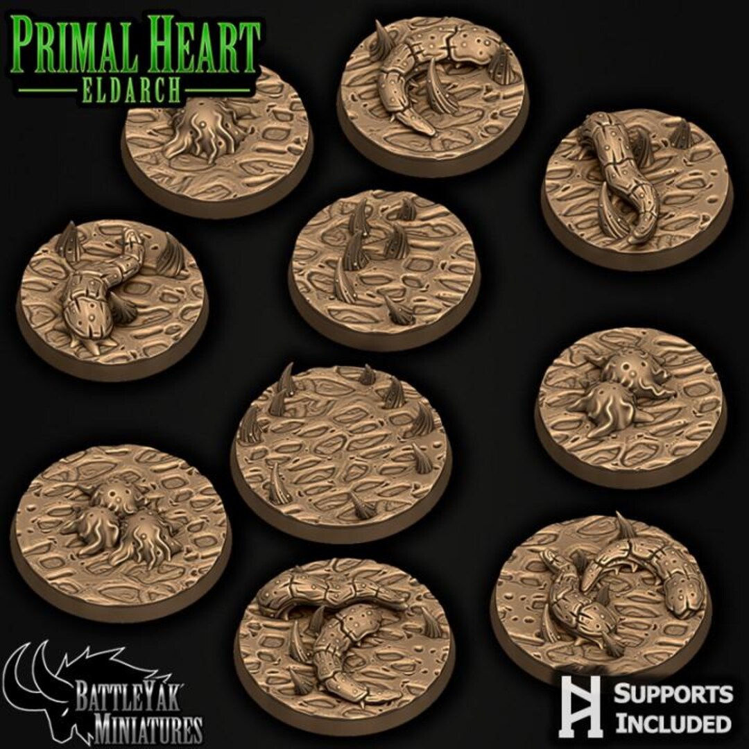 Primal Growth Bases - Spikes, Eggs and Tendrils Terrain Base Set (15 ...