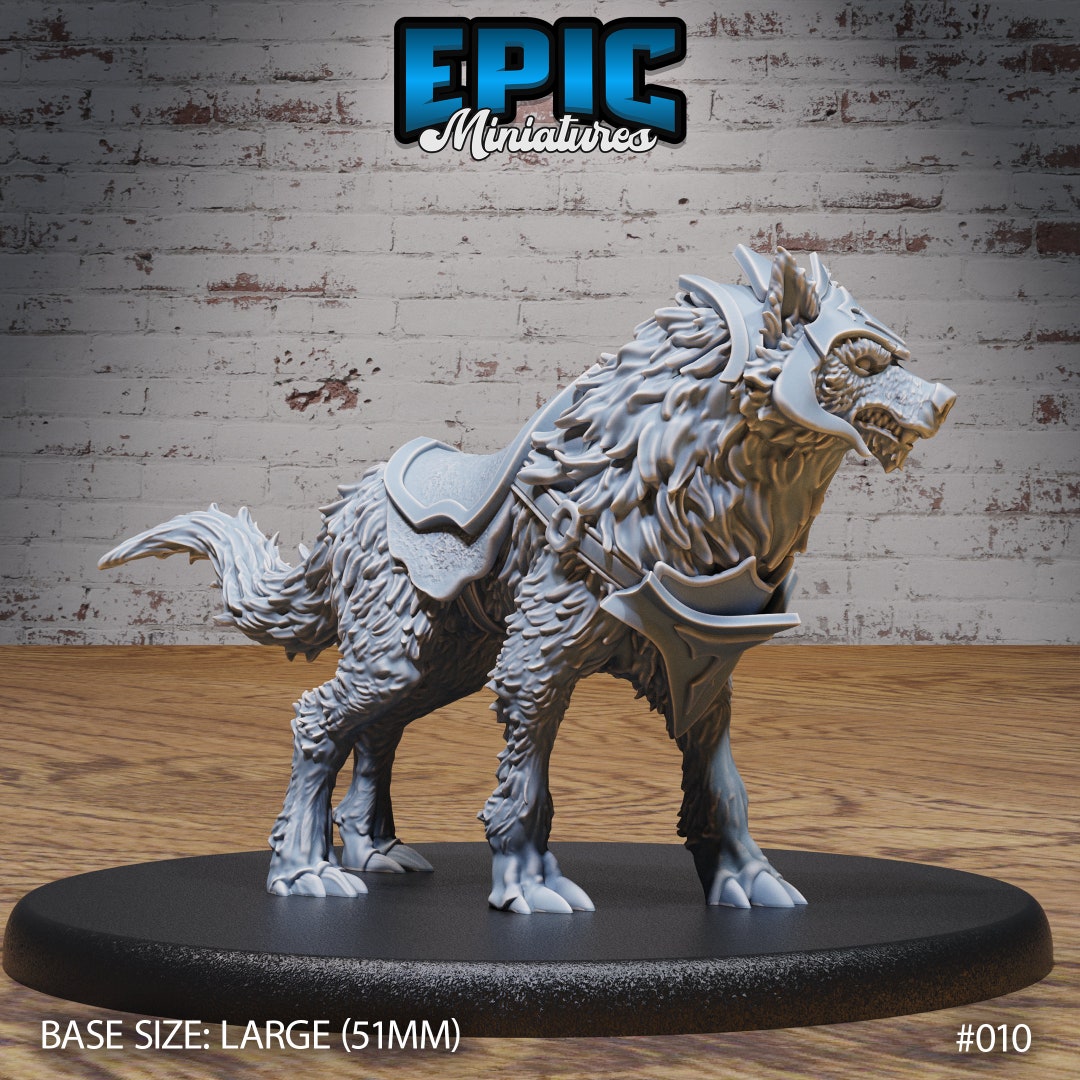 Orc Army Wolves (2 Variants Available) - Epic Miniatures - Etsy