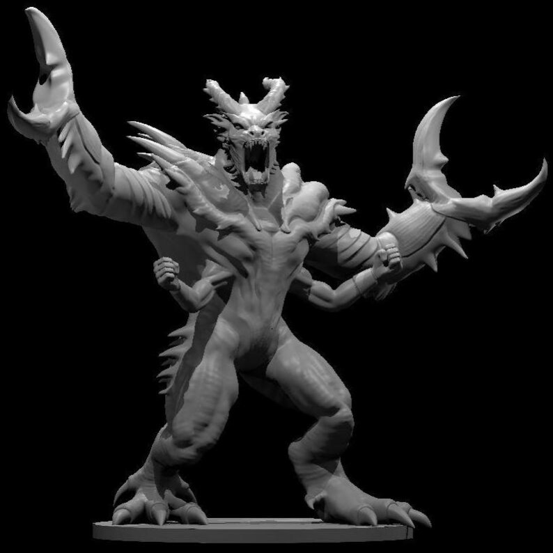 Glabrezu, Lobster Clawed Demon (2 Variants Available) - MZ4250 - Etsy