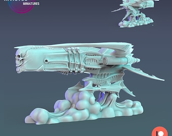 Yoshida Stealth Ship: Starship Miniature for Starfinder A - Etsy