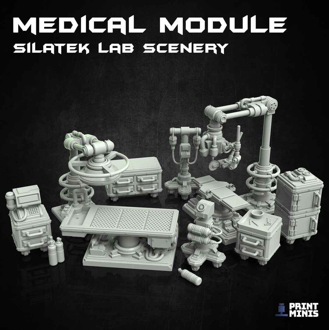 Medical Lab - Scenery Kit - Print Minis - Etsy