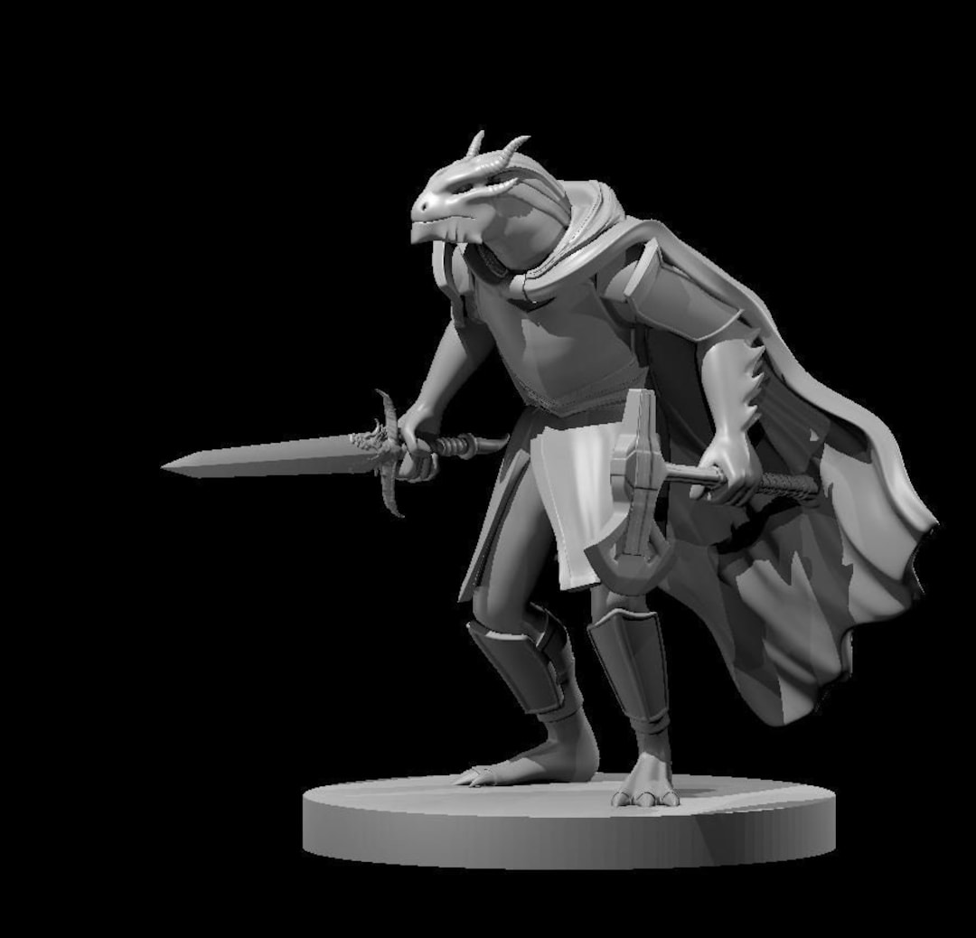 Dragonborn Two Weapon Fighter 2 Variants Available MZ4250 - Etsy
