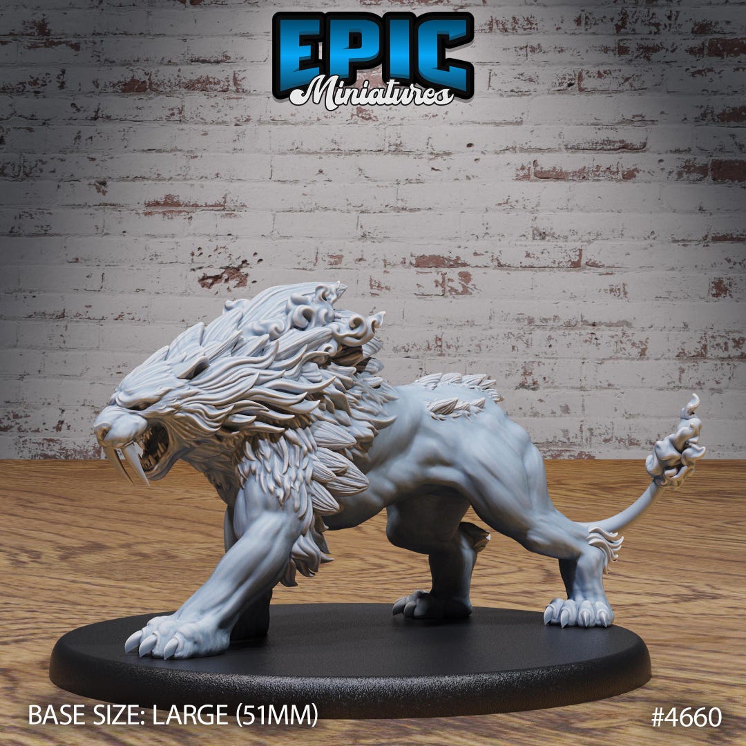 Sabertooth Beast 3 Variants Available Epic Miniatures - Etsy