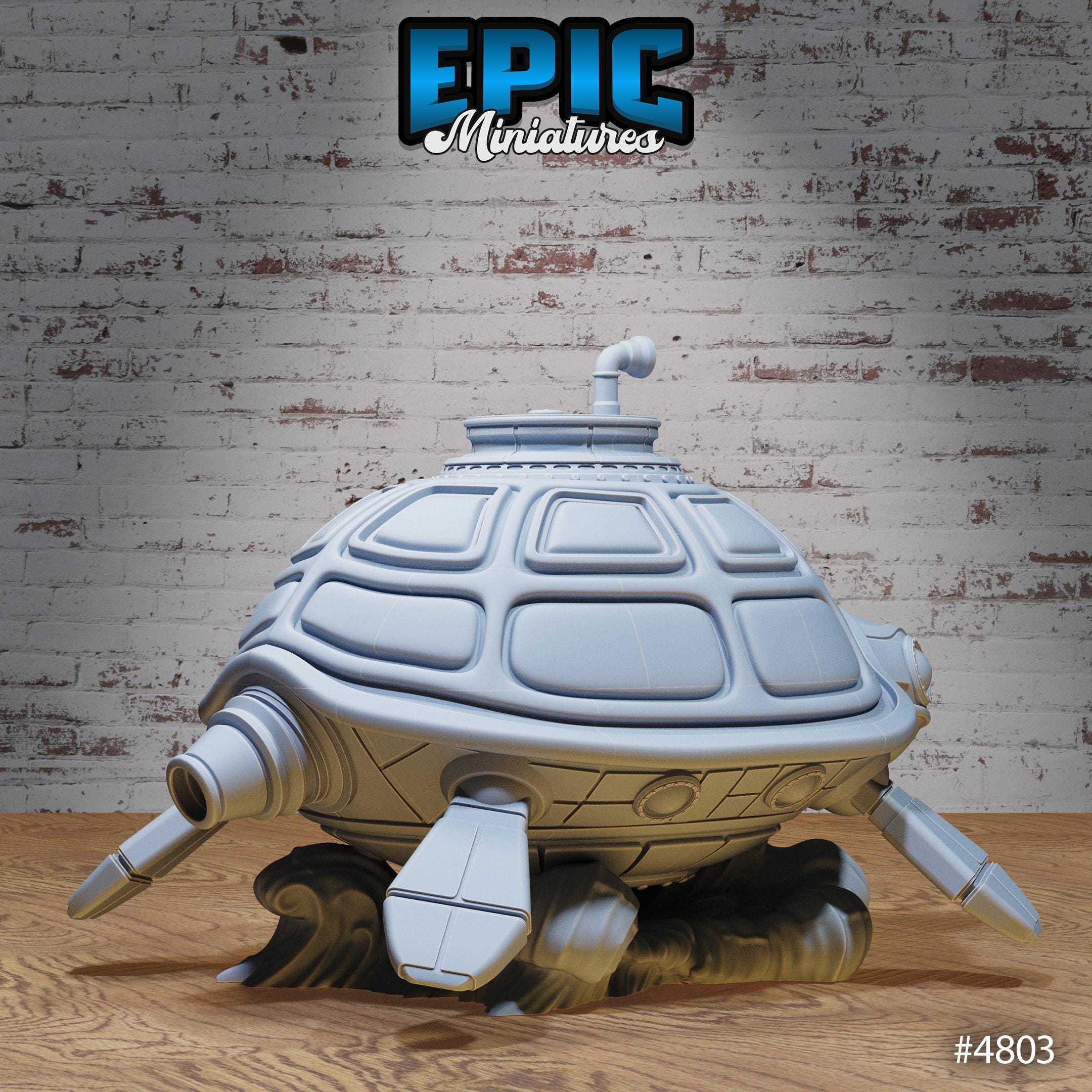 Submarine Turtle Ship, Playable Terrain Piece - Epic Miniatures - Etsy