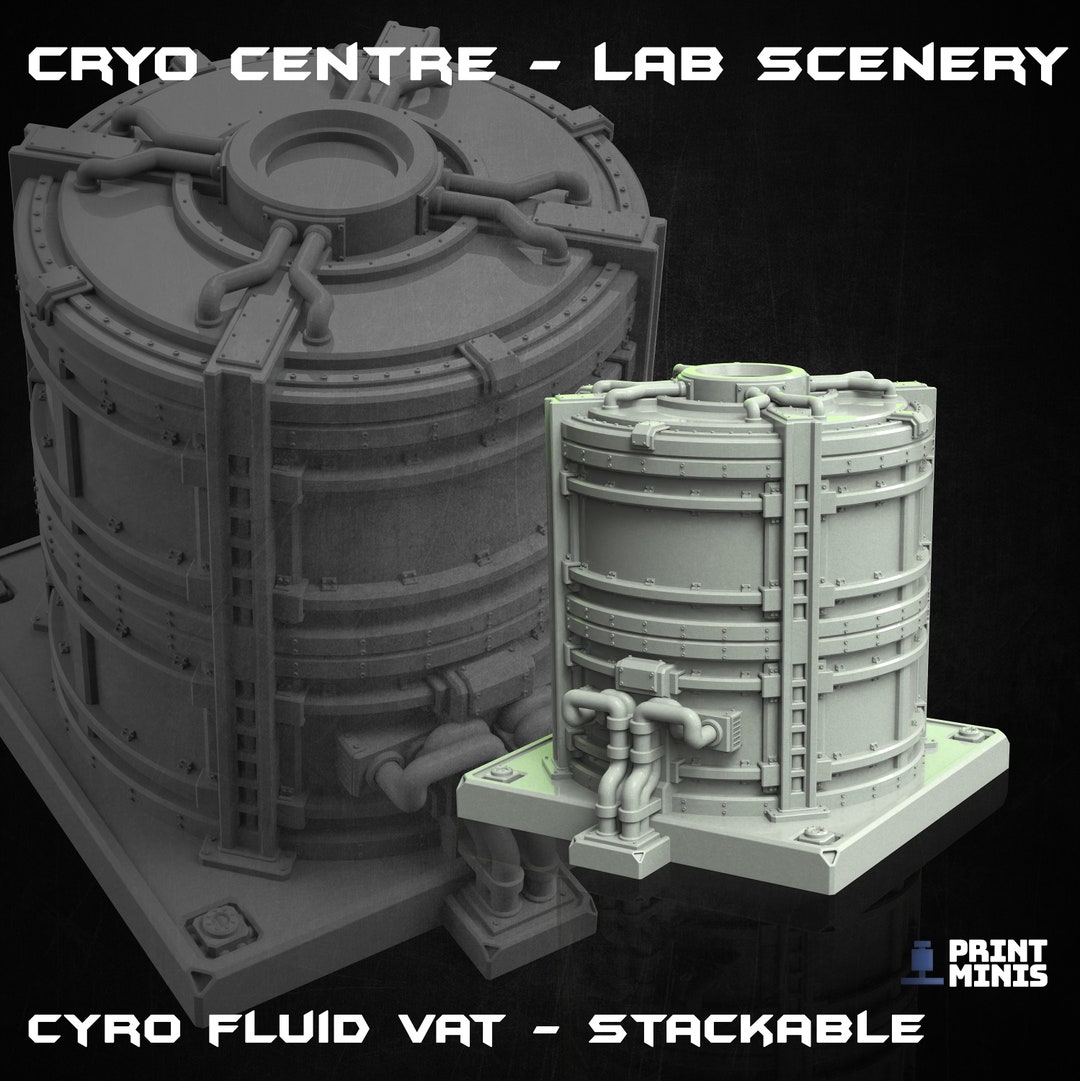 Cryo Fluid Storage Tanks - Modular Kit - Print Minis - Etsy