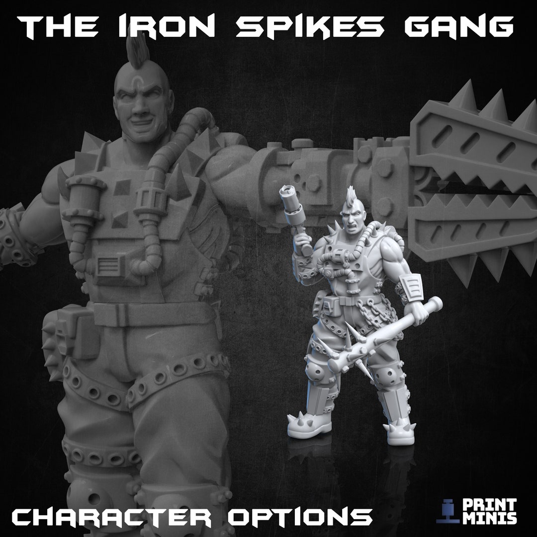 Iron Spikes Gang - Modular Kit - Print Minis - Etsy