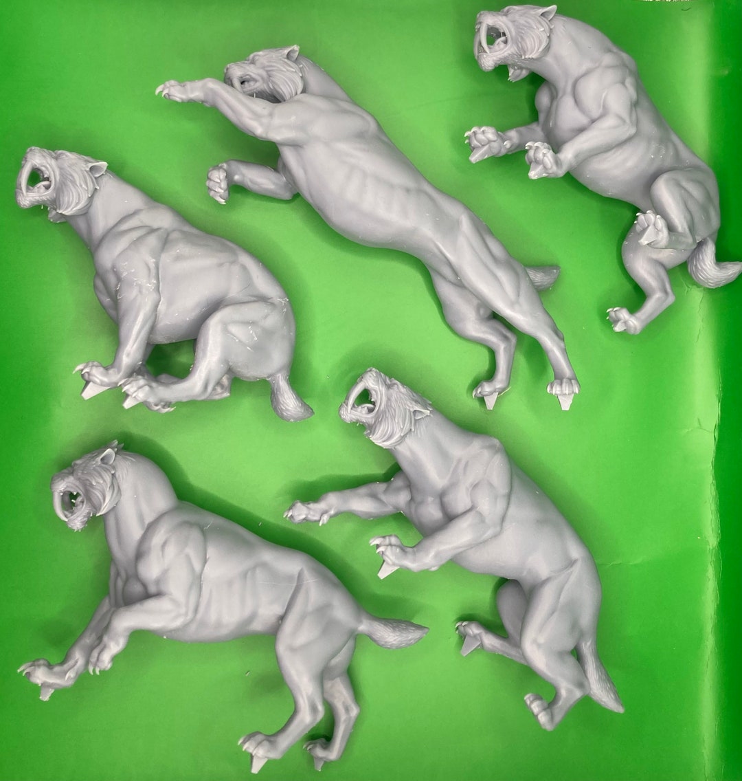 Sabertooth Tiger (5 Variants Available) - Dragon Trapper's Lodge - Etsy