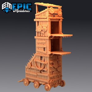 Siege Tower (2 Variants Available) - Epic Miniatures - Etsy