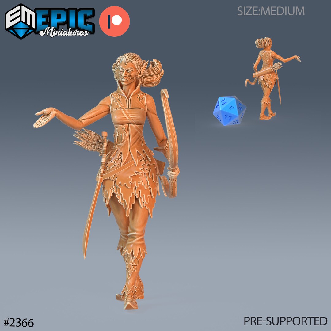 Fey Elf Autumn 3 Variants Epic Miniatures - Etsy