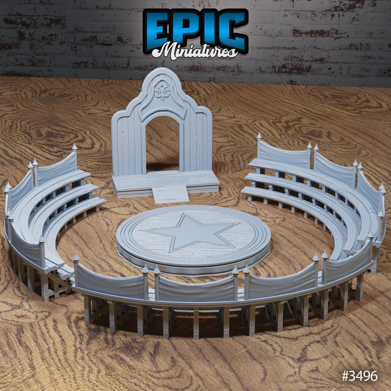 Carnival Seats and Stage, Terrain Set - Epic Miniatures - Etsy