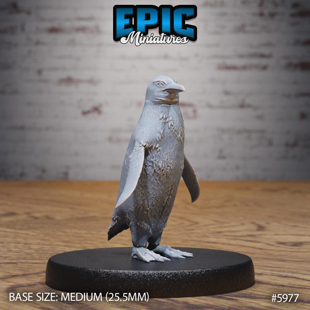 Penguin (2 Variants Available) - Epic Miniatures - Etsy