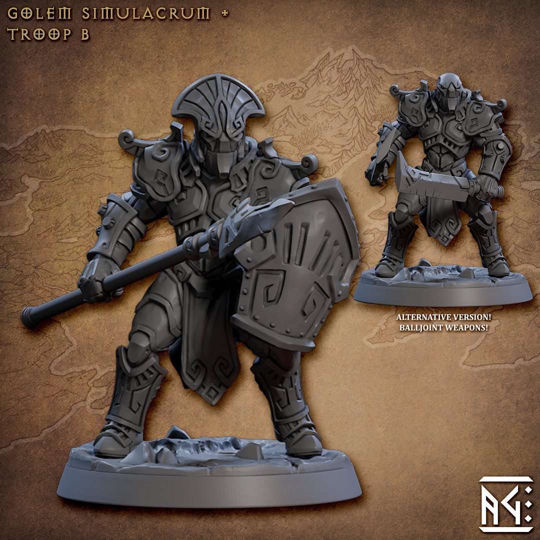 Golem Simulacrum Troop B (2 Variants Available) - Artisan Guild - Etsy