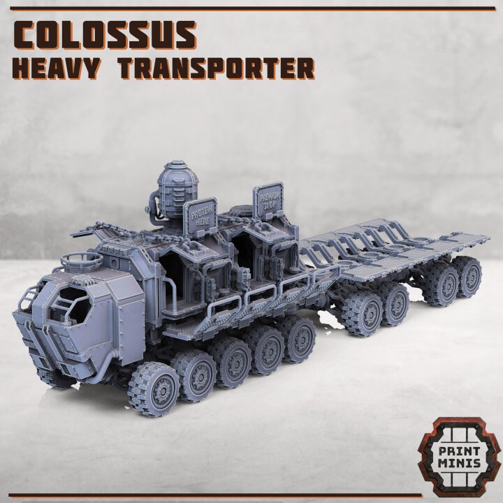 Colossus Heavy Transport 2 Variants Available Print Minis - Etsy Australia