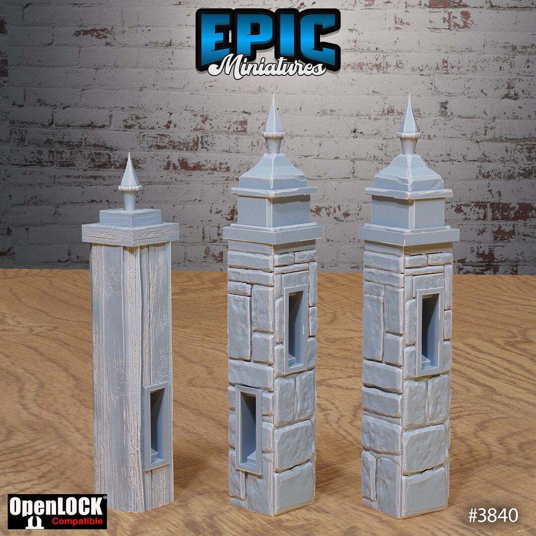 Modular Graveyard Tiles, Docerations Set (openlock) - Epic Miniatures ...