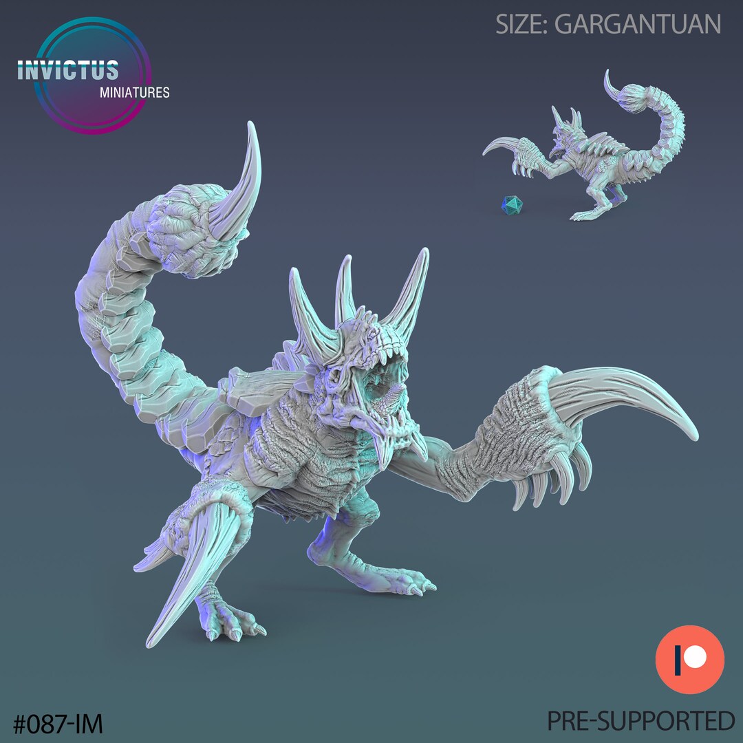 Alien Tarrasque (3 Variants Available) - Invictus Miniatures - Etsy