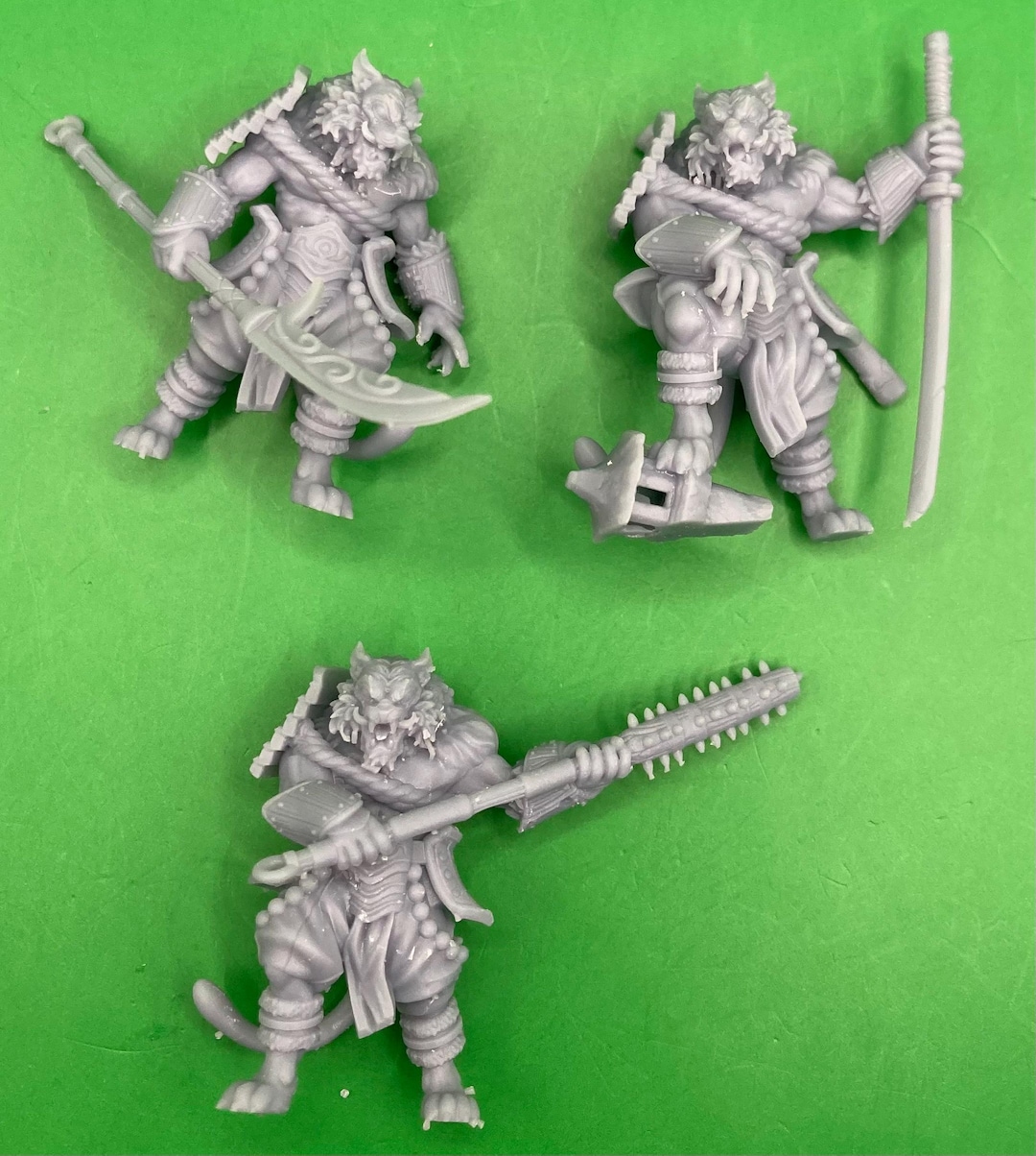 Tiger Folk Samurai (3 Variants Available) - Epic Miniatures - Etsy