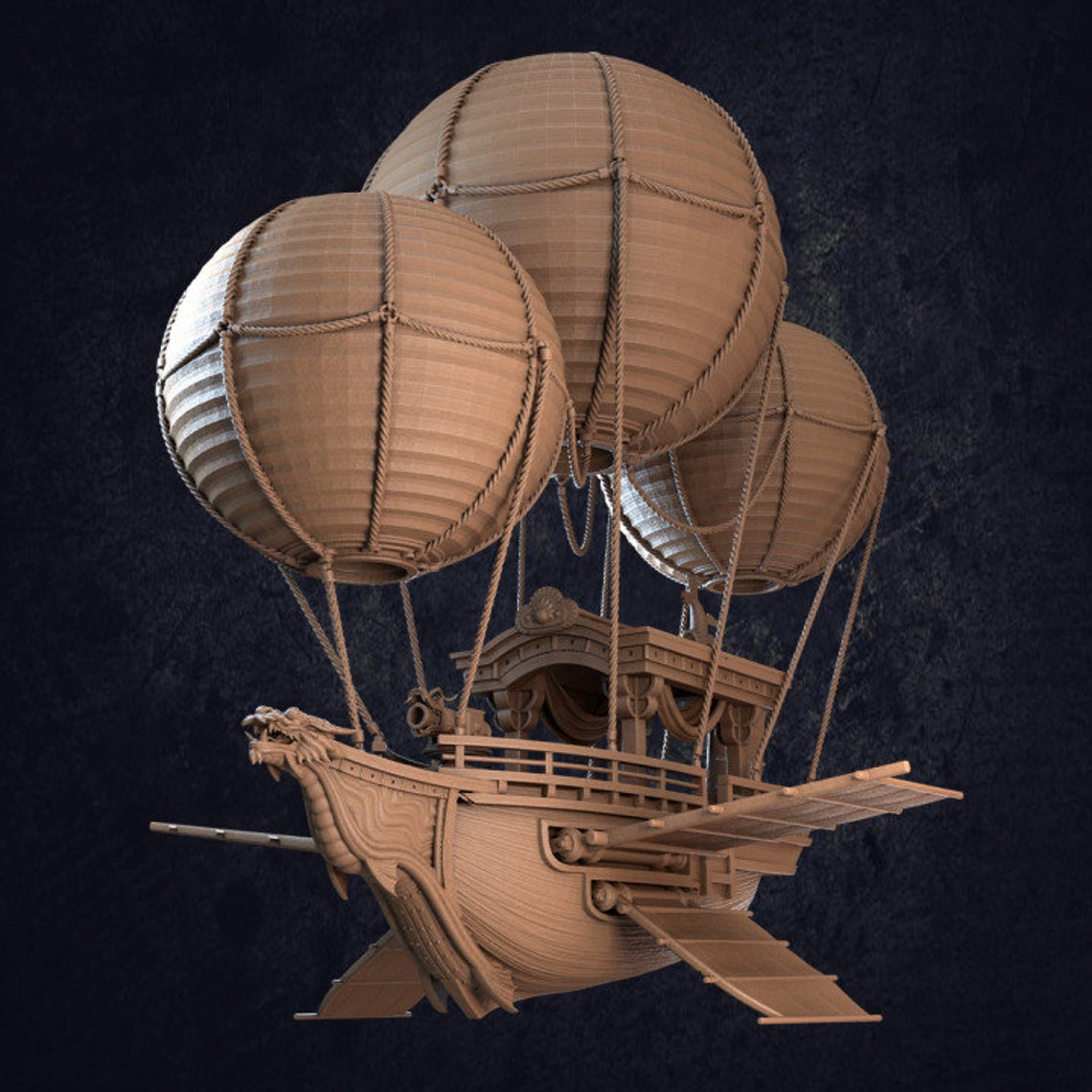 The Gilded Spirit, Airship - Dragon Trapper's Lodge - Etsy