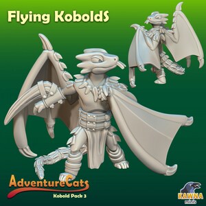 Flying Kobold 5 Variants Available Kawna Minis - Etsy